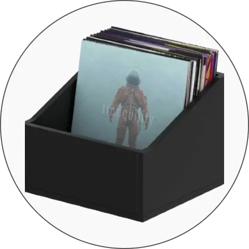 Boite de rangement vinyle : boites de rangement pour disque 33 & 45 tours